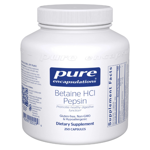Pure Encapsulations Betaine HCl Pepsin – Paul's Pharmacy